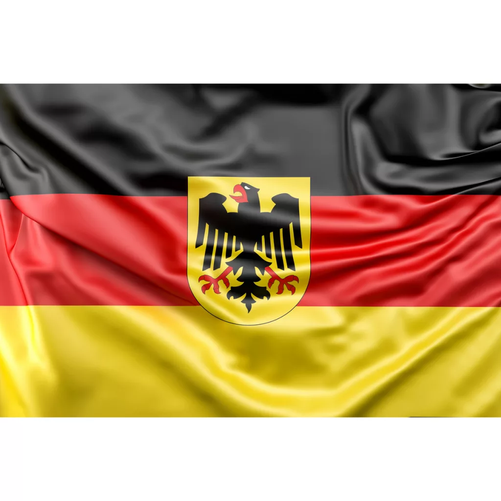 Deutschlandfahne Mit Adler